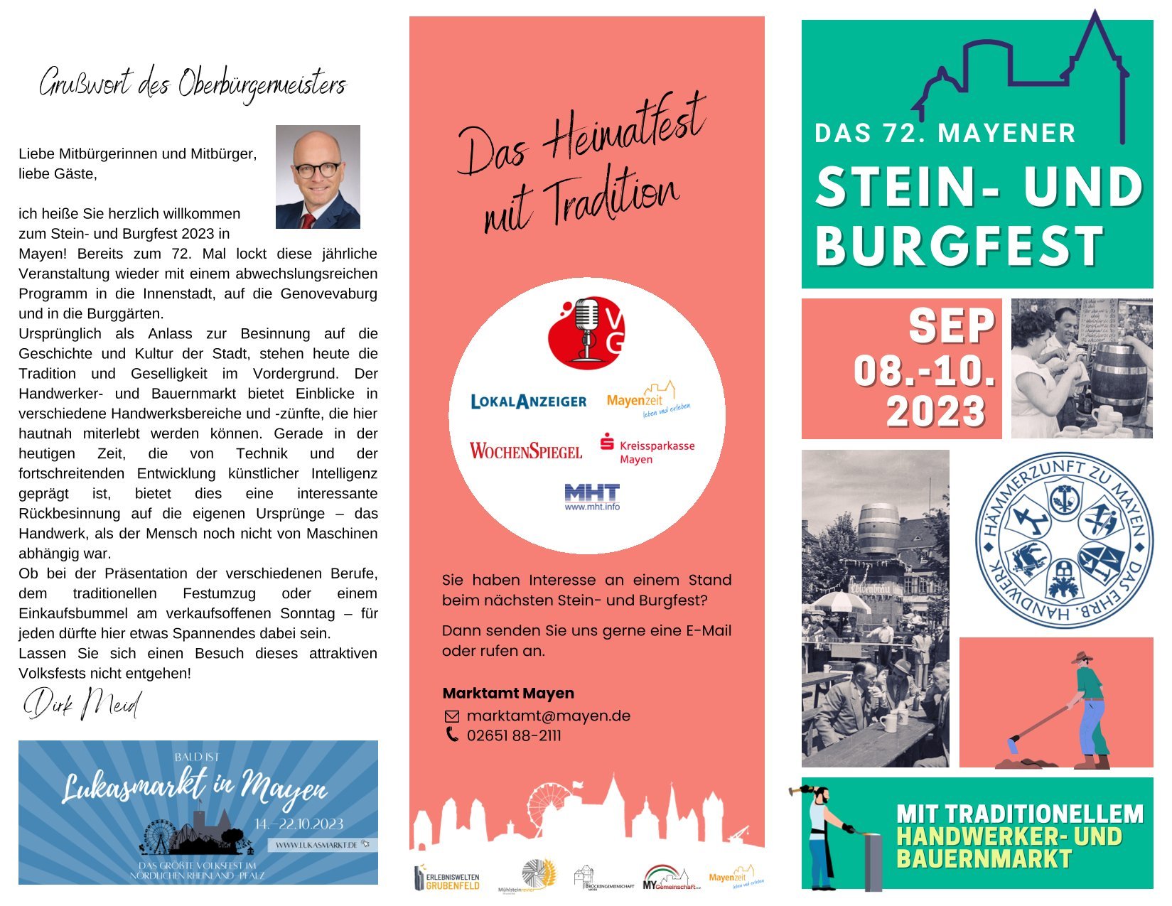 Das 72. Stein- und Burgfest – das ganze Programm zum Wochenende! | Stadtverwaltung Mayen