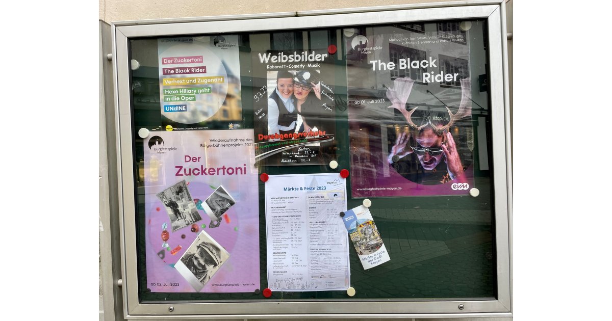 Schaukästen geben Informationen im Notfall | Stadt Mayen