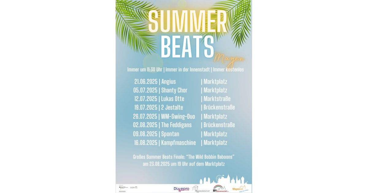Auftakt der Summer Beats 2025 | Stadt Mayen